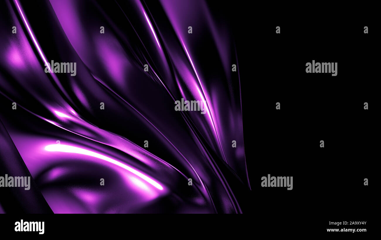 Stylish elegant black, purple background. 3d illustration, 3d rendering ...