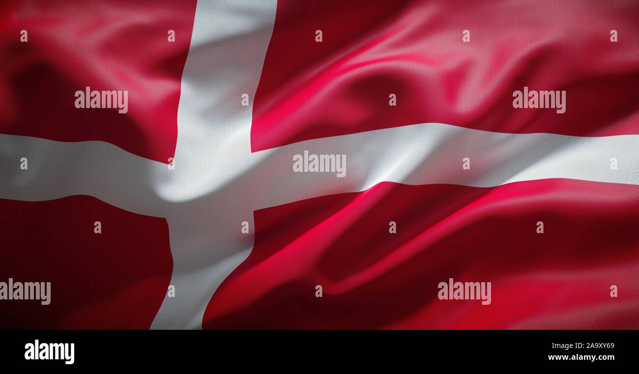 Official Danish flag. (Denmark Stock Photo - Alamy