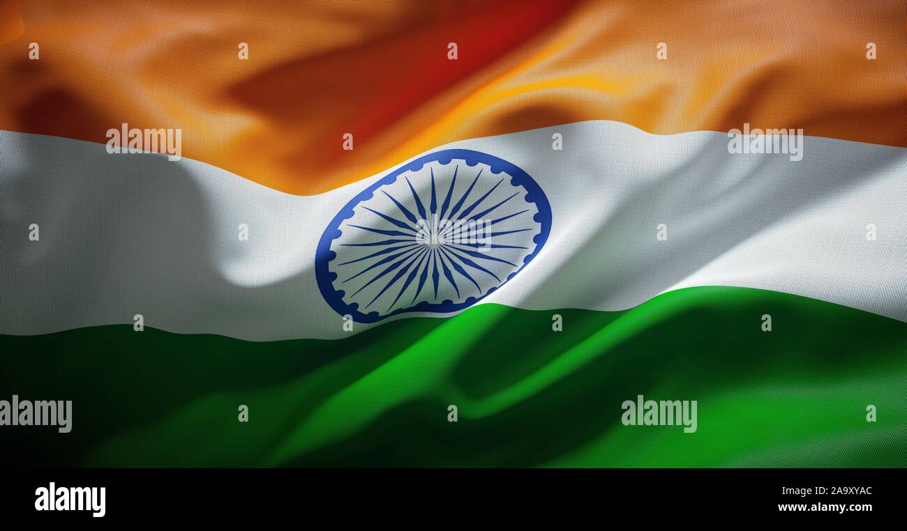 Official flag of India Stock Photo - Alamy
