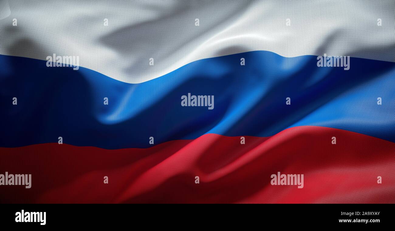 Russian federation national flag waving hi-res stock photography and ...
