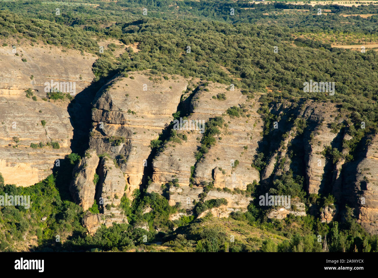 Medieval village of Alquezar, Huesca province, Aragon, Spain Stock ...