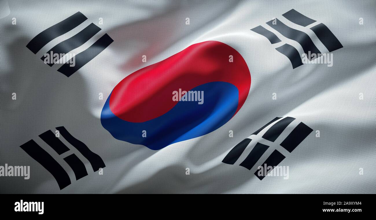 Korean flag hi-res stock photography and images - Alamy
