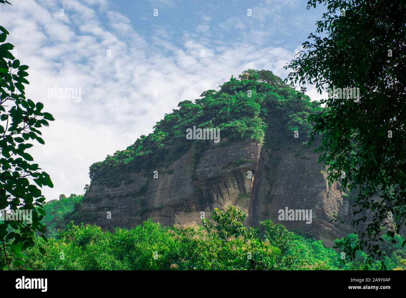 temple on the top of Chandranath hill Stock Photo - Alamy