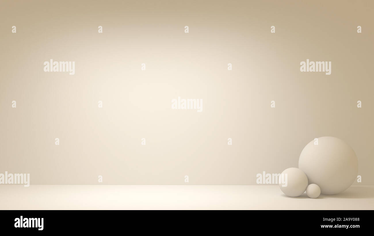 White background with architectural interiors.3d rendering Stock Photo ...