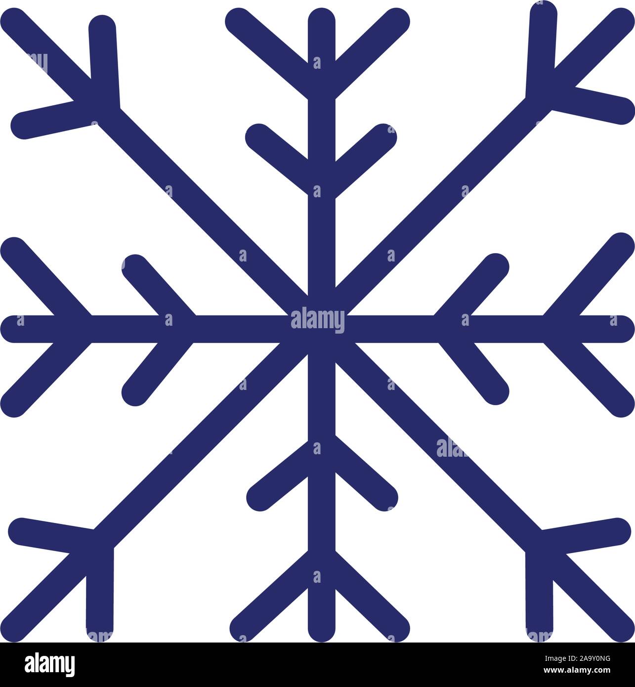 christmas snowflake line style icon Stock Vector Image & Art - Alamy