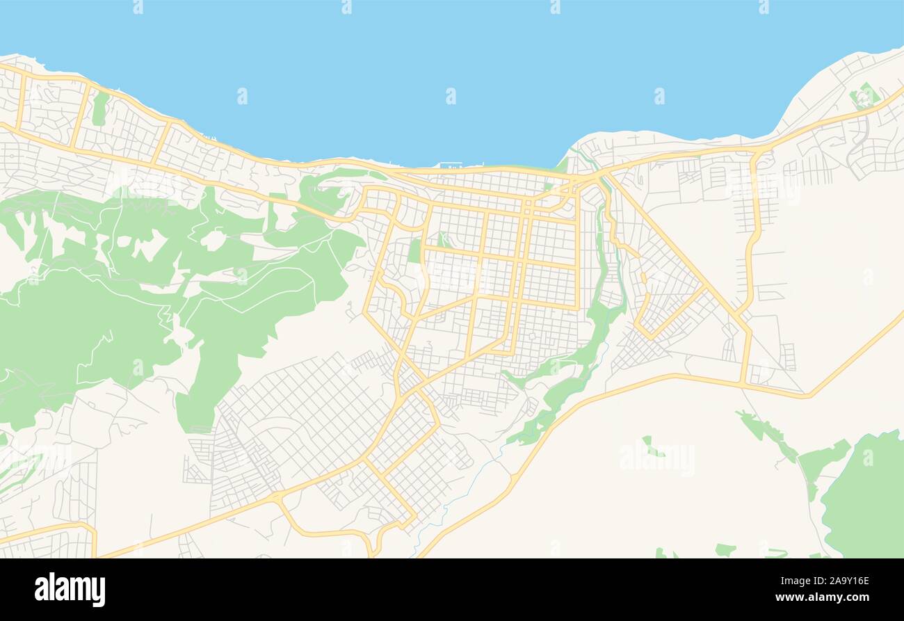 Printable street map of San Carlos de Bariloche, Argentina. Map ...