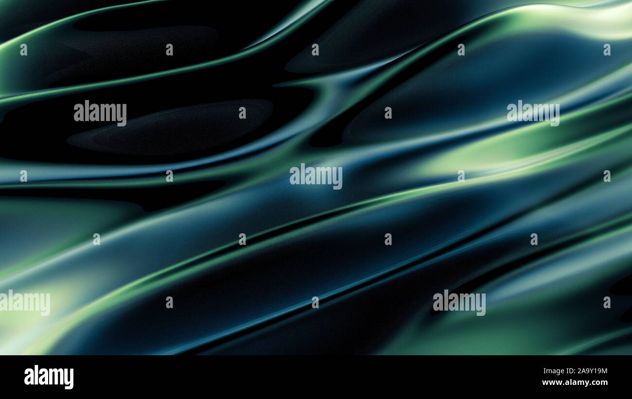 Luxury green drapery fabric background. 33d rendering 3d illustration ...