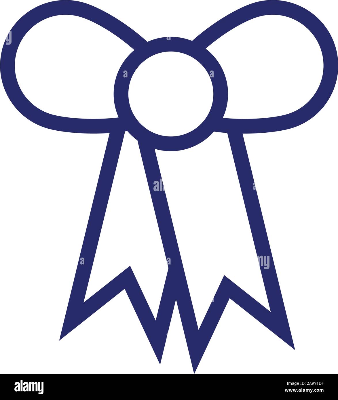 ribbon bow tie decorative icon Stock Vector Image & Art - Alamy