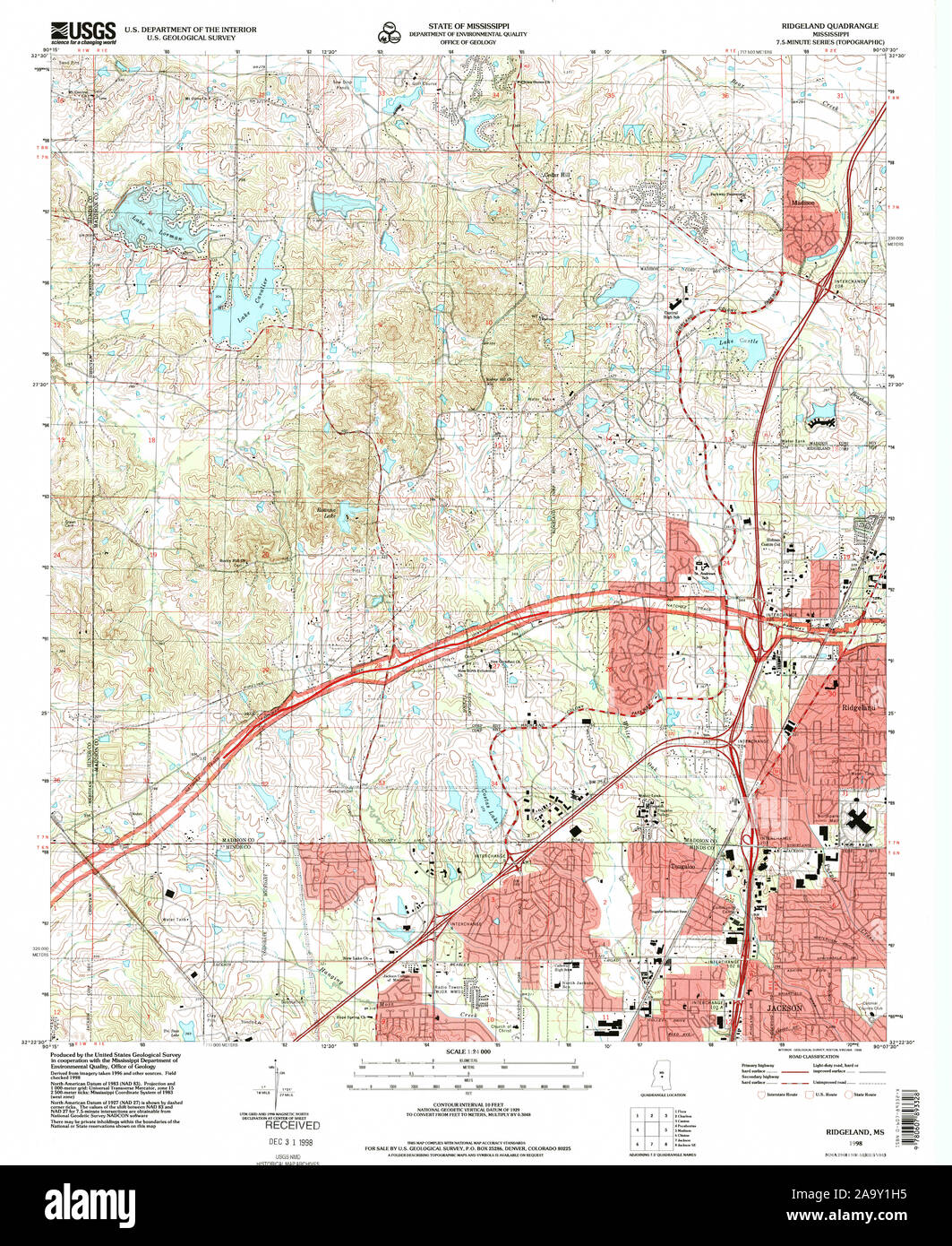 Map of ridgeland hi-res stock photography and images - Alamy