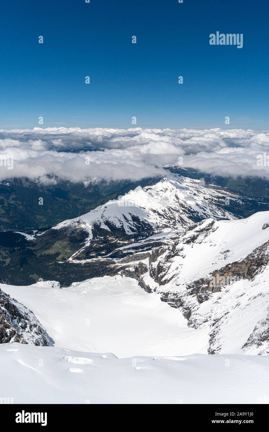 The alps aerial view of the matterhorn hi-res stock photography and ...