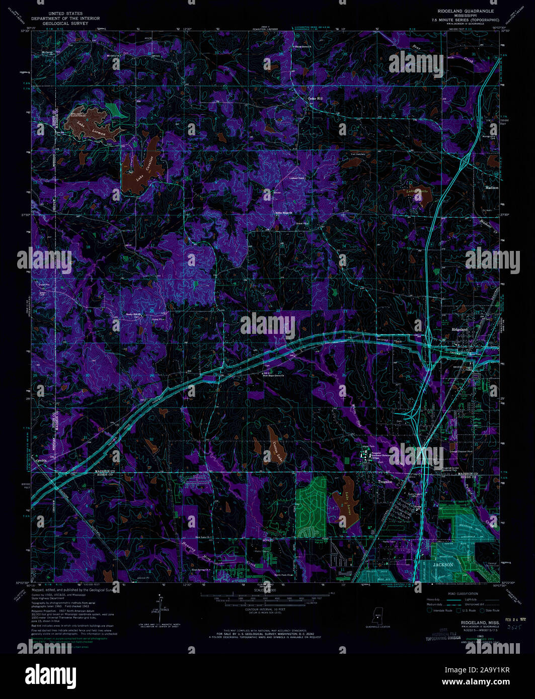Map of ridgeland hi-res stock photography and images - Alamy