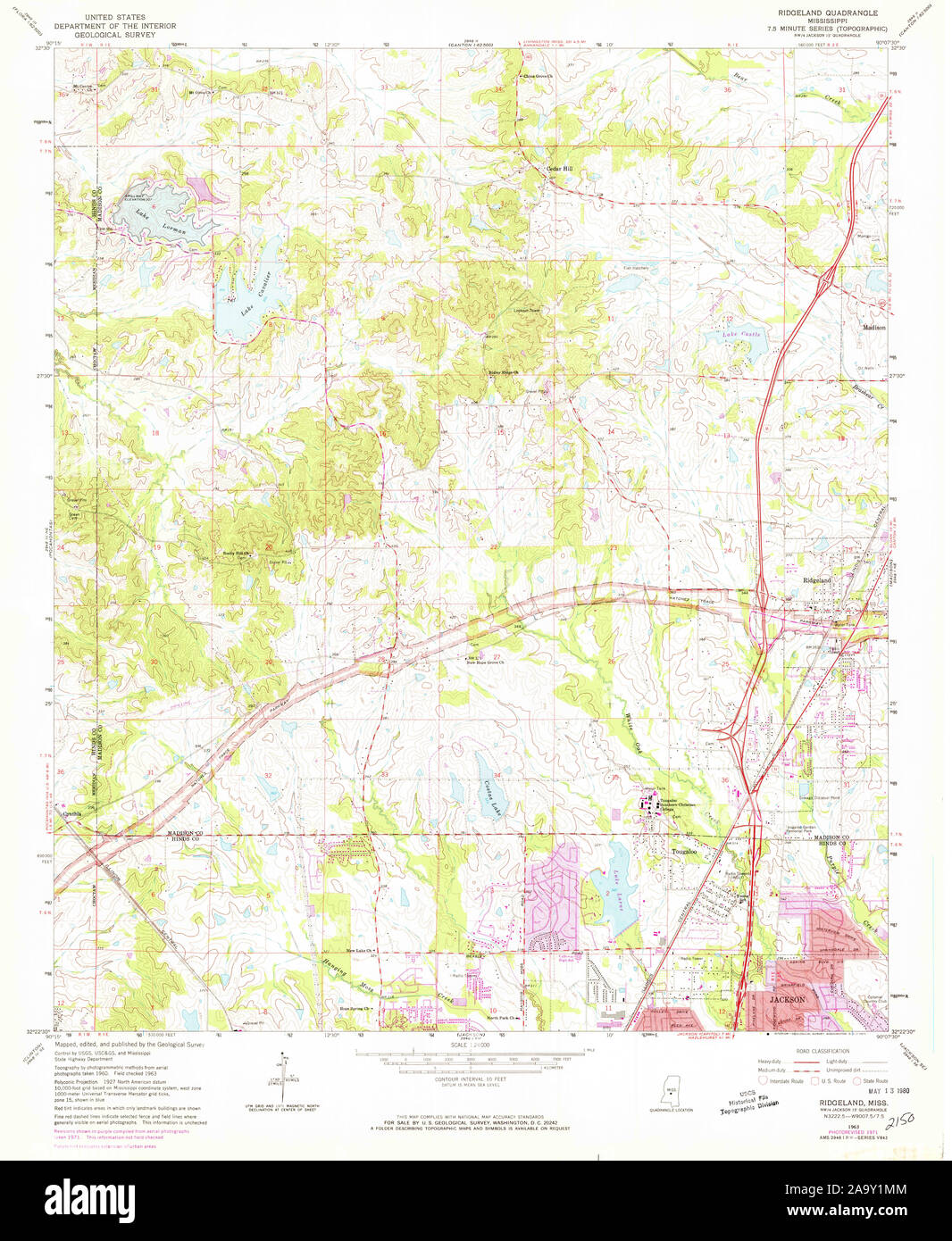 Map of ridgeland hi-res stock photography and images - Alamy