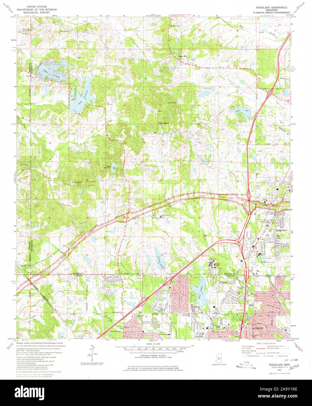 Map of ridgeland Cut Out Stock Images & Pictures - Alamy