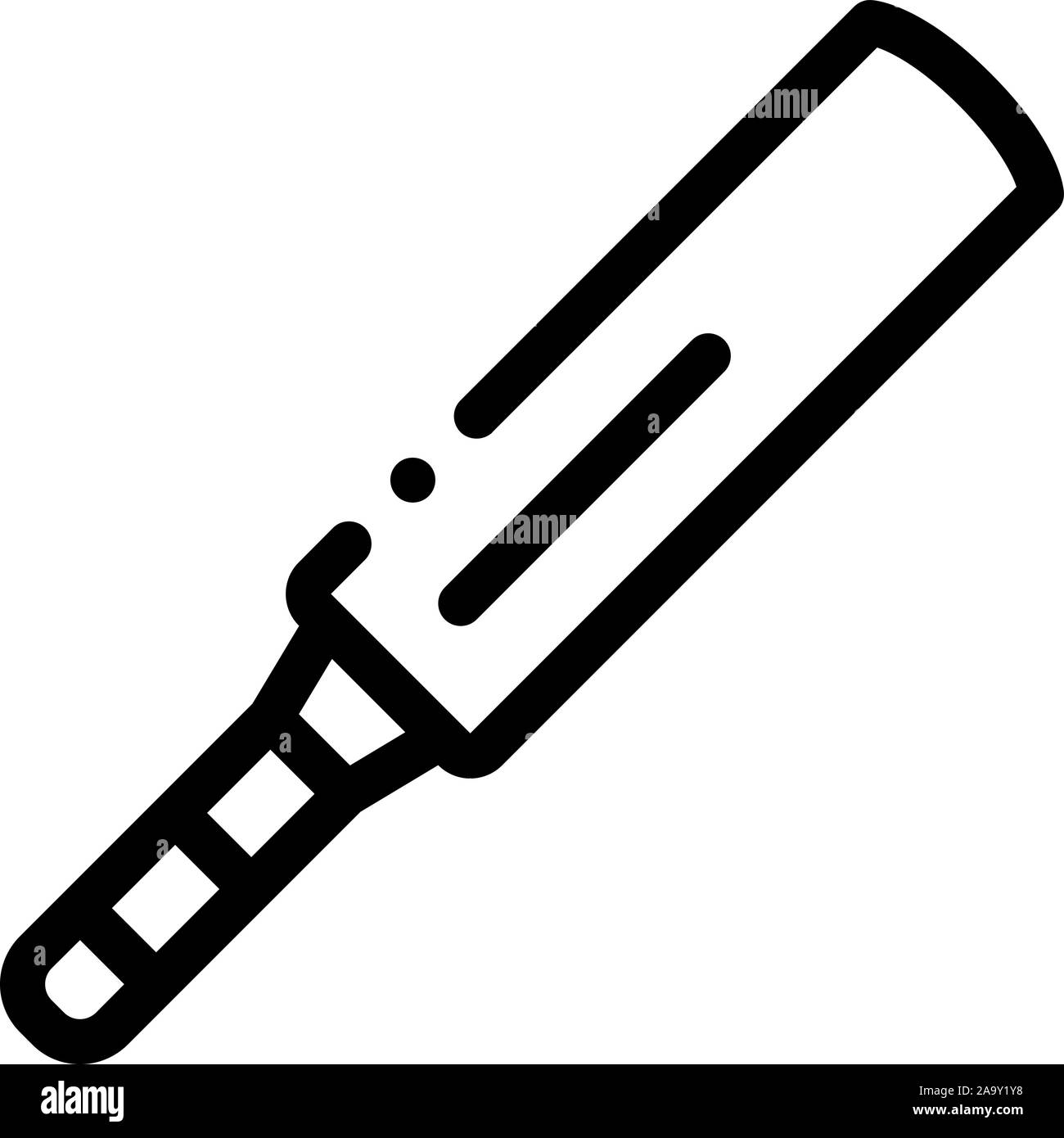 Bat Icon Vector Outline Illustration Stock Vector Image & Art - Alamy