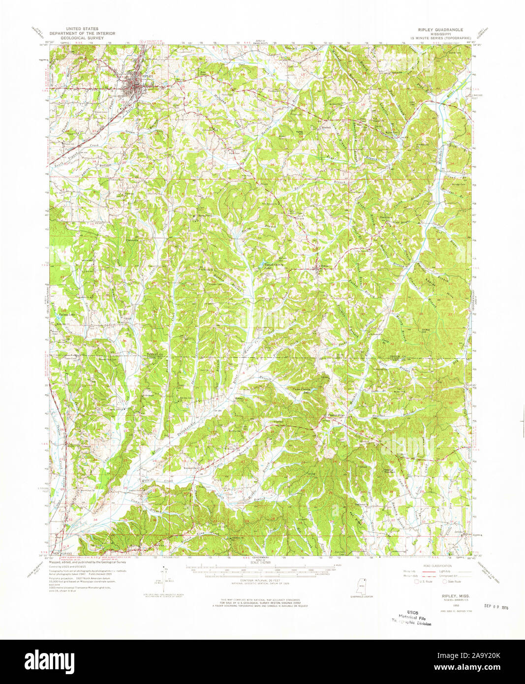 Ripley mississippi map hi-res stock photography and images - Alamy