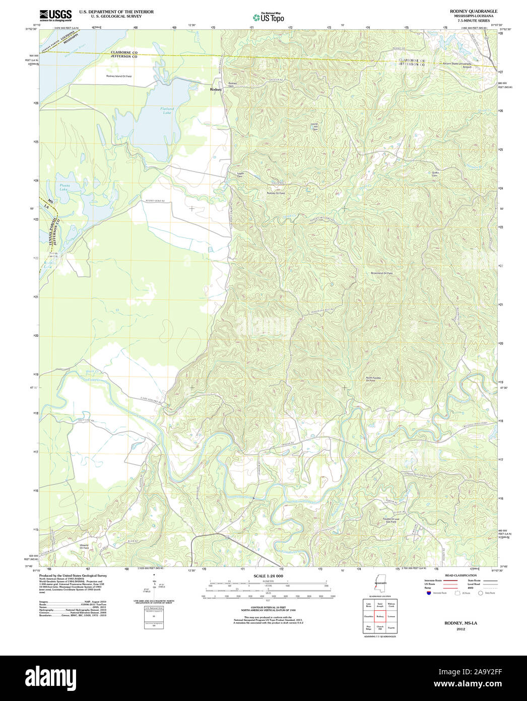 Map of rodney mississippi hi-res stock photography and images - Alamy