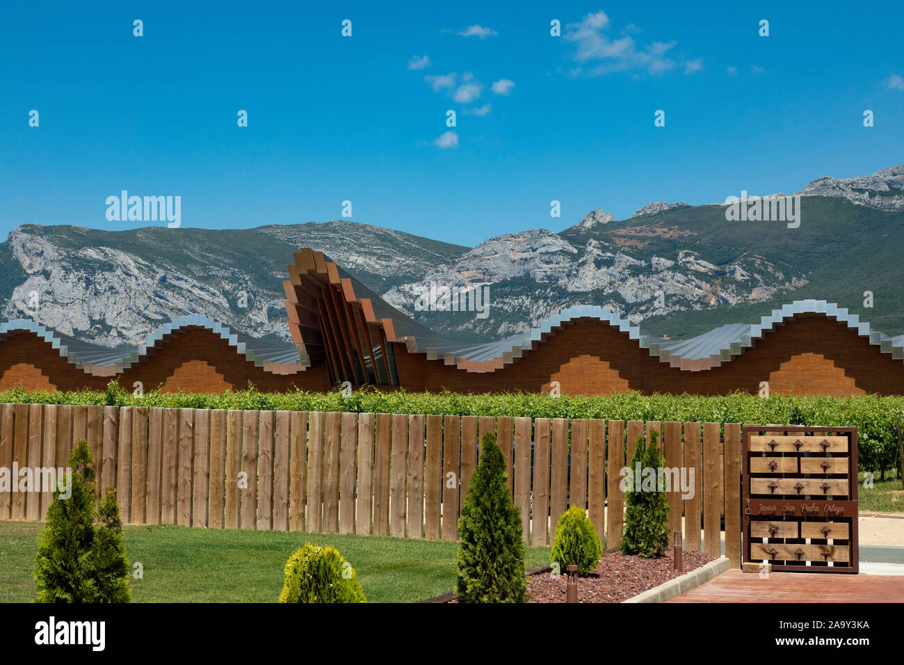 Detail of Ysios Winery in Laguardia, Basque Country, Spain Stock Photo ...