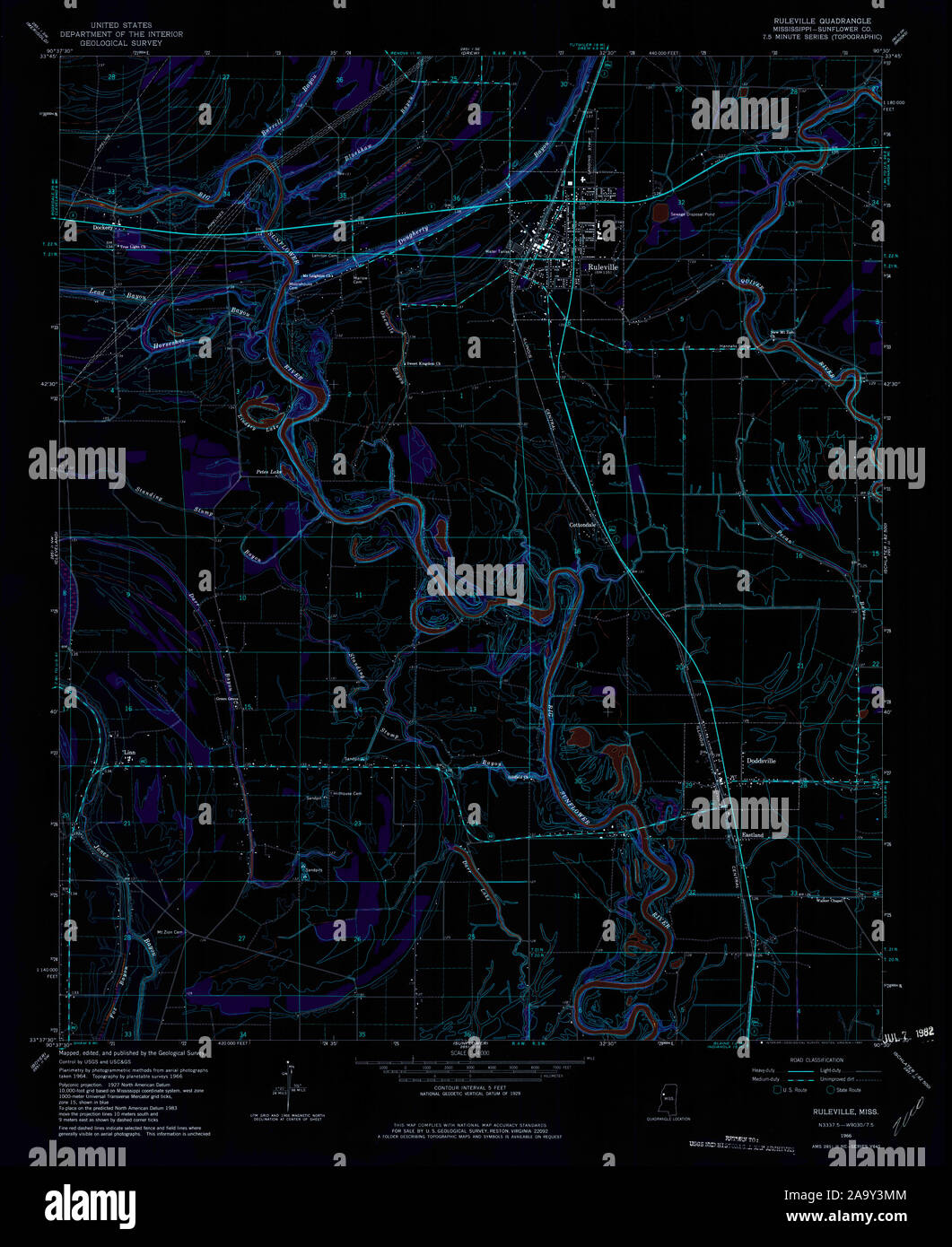 Ruleville map hi-res stock photography and images - Alamy