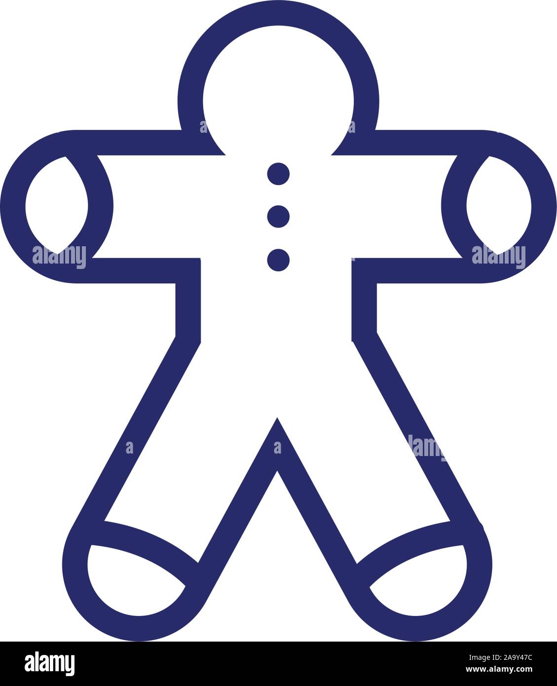 merry christmas ginger cookie icon Stock Vector Image & Art - Alamy