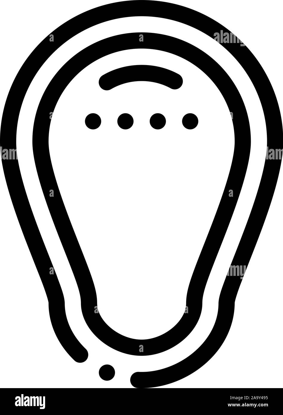 Groin Protection Icon Vector Outline Illustration Stock Vector Image ...