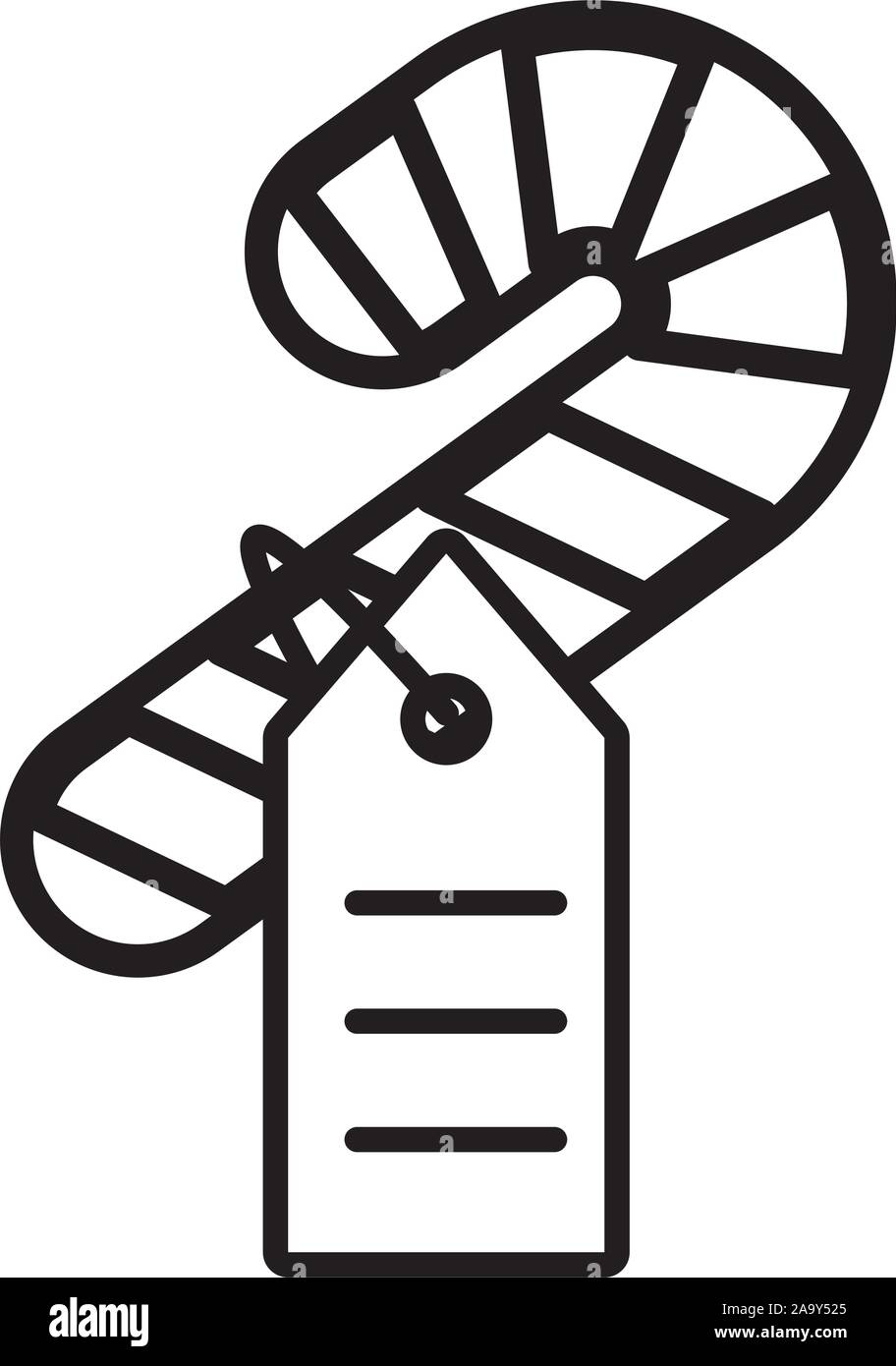 Candy cane christmas decor Black and White Stock Photos & Images - Alamy