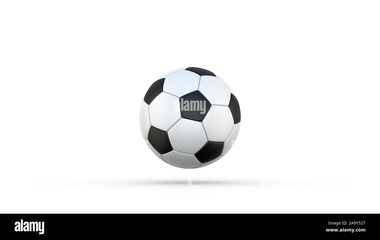 Soccer ball isolated on white background with shadow. Sports football ...