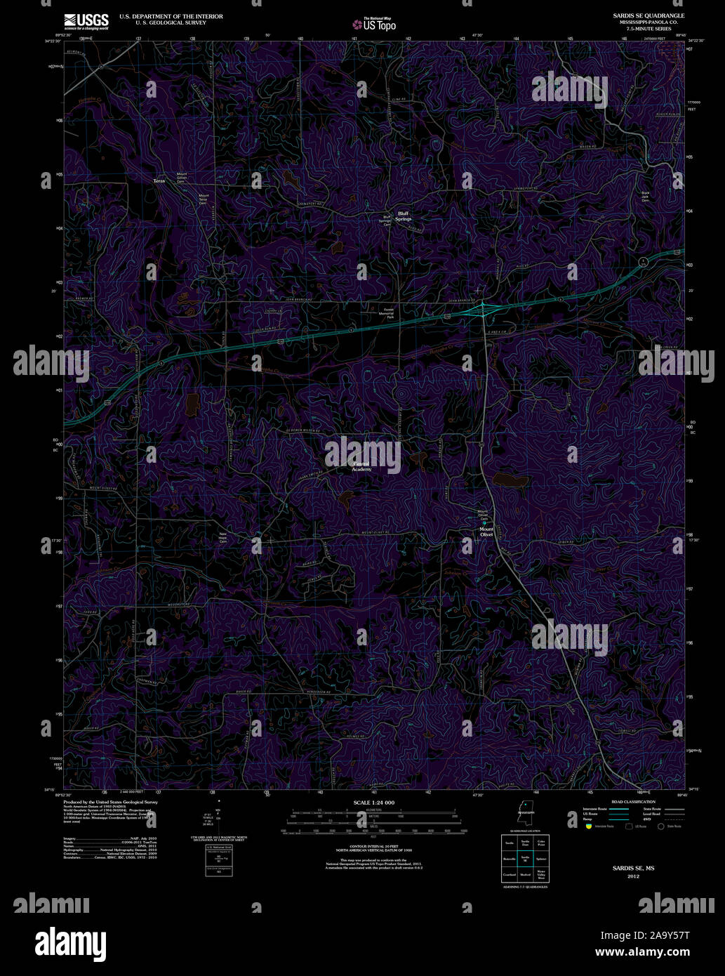 Map of sardis hi-res stock photography and images - Alamy
