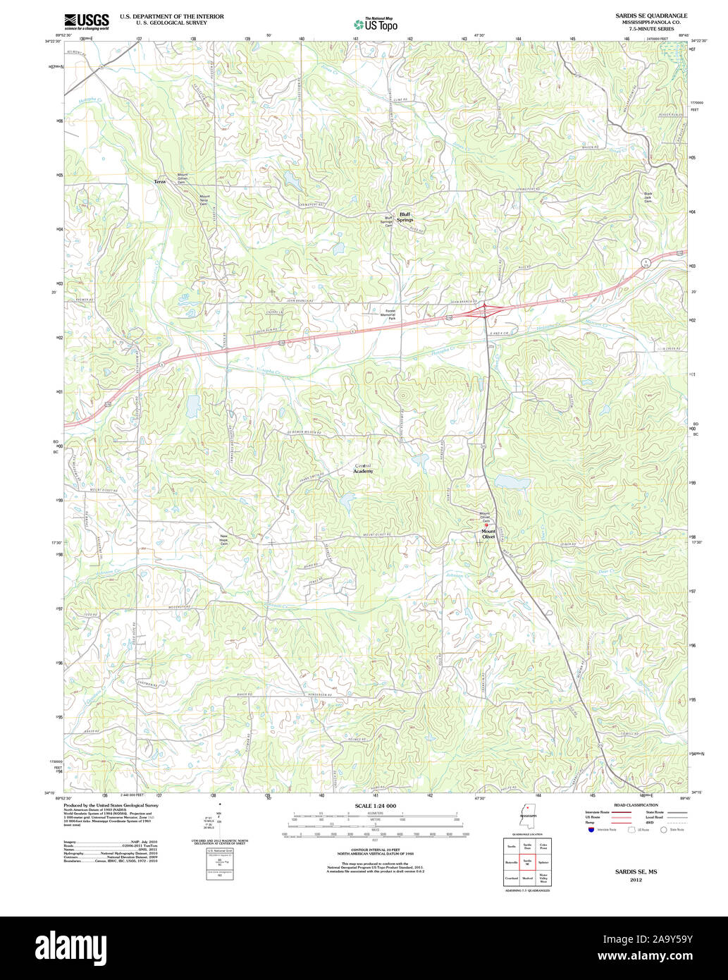 Sardis map Cut Out Stock Images & Pictures - Alamy