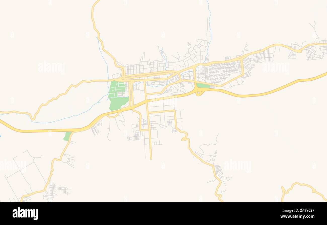 Printable street map of La Victoria, Venezuela. Map template for ...