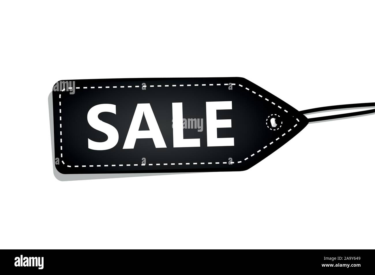 black sale promotion label isolated on white vector illustration EPS10 ...