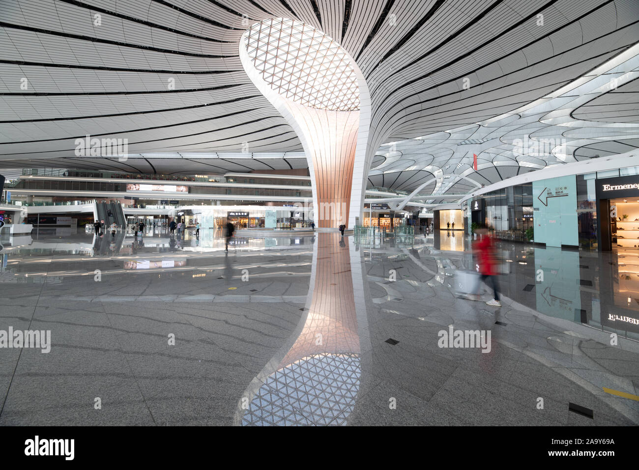 Beijing China November 4 2019 Interior Of The Largest Airport In The World The Daxing