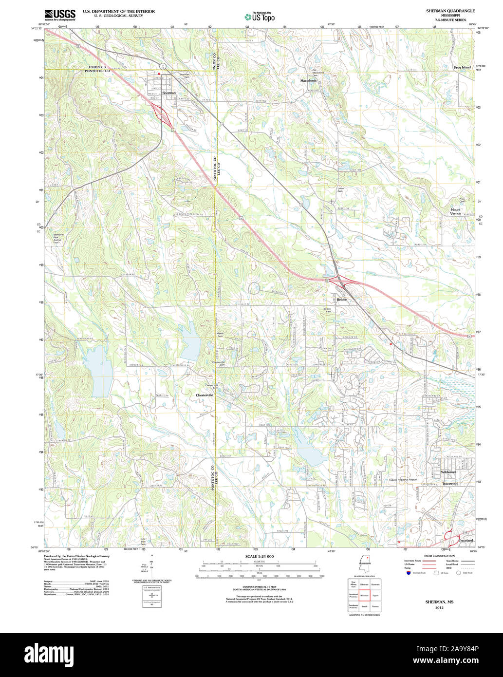 Map of sherman Cut Out Stock Images & Pictures - Alamy