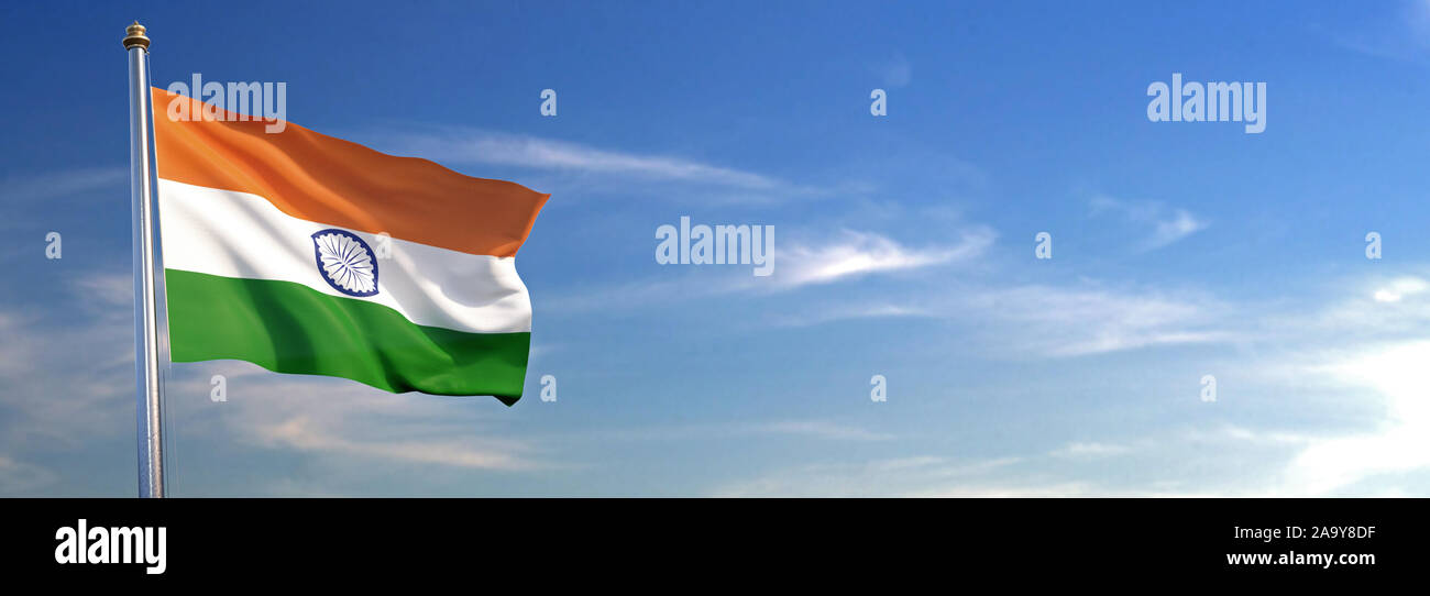 Flag of india waving hi-res stock photography and images - Alamy
