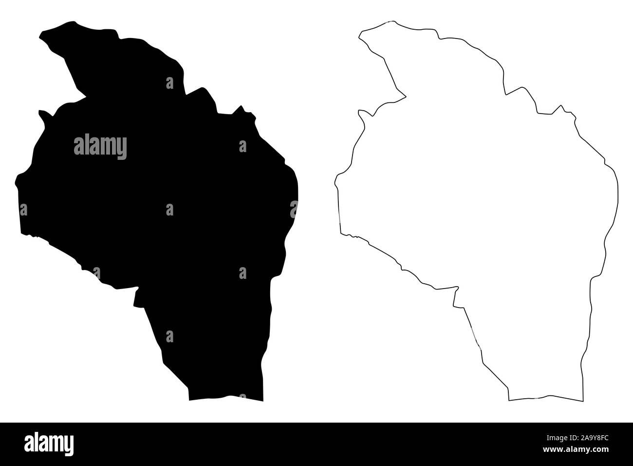 Govi-Altai Province (aimags, Provinces of Mongolia) map vector ...