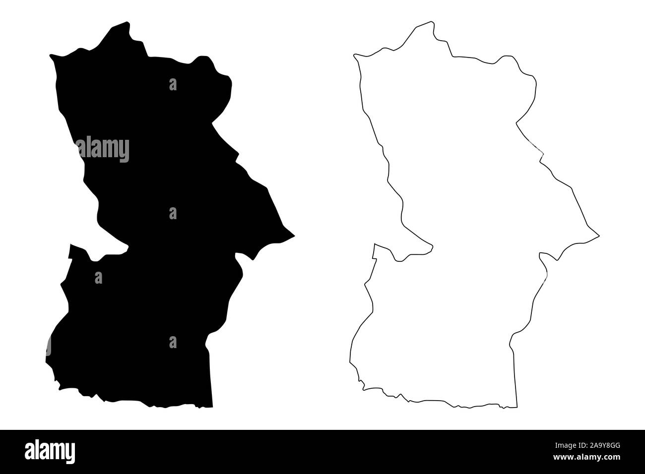 Khovd Province (aimags, Provinces of Mongolia) map vector illustration ...