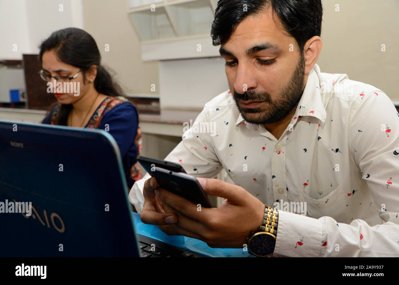 Indian Students Computer Lab High Resolution Stock Photography and ...