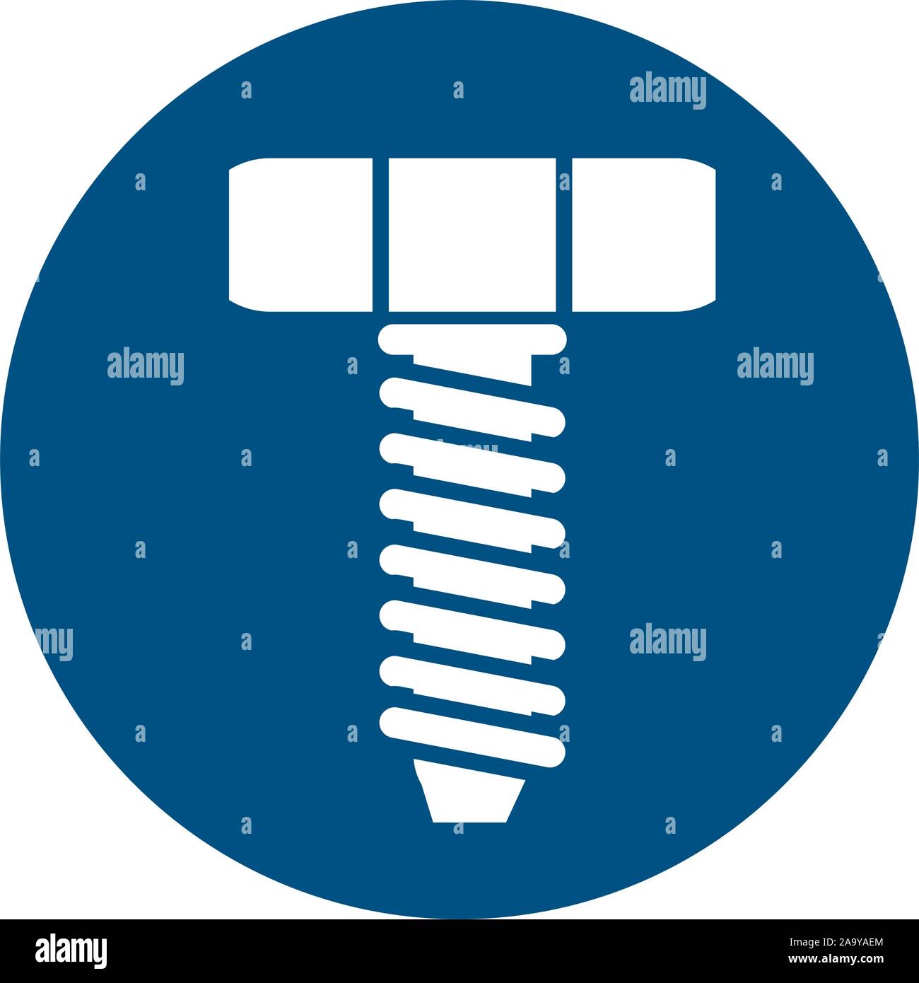 screw mechanic tool flat icon Stock Vector Image & Art - Alamy