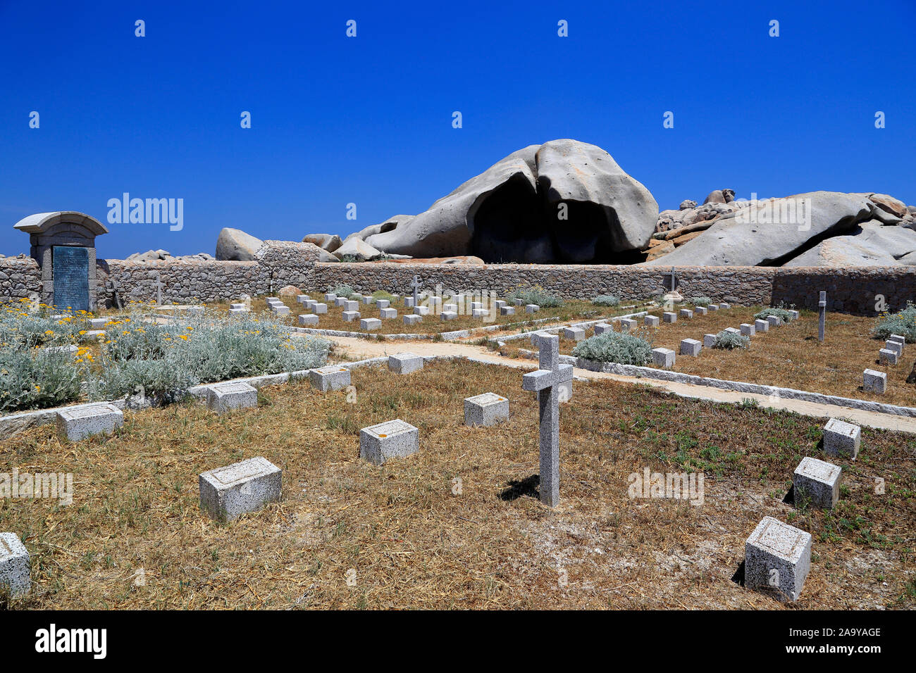 The archipelago of Lavezzi Islands located in the mouths of Bonifacio ...