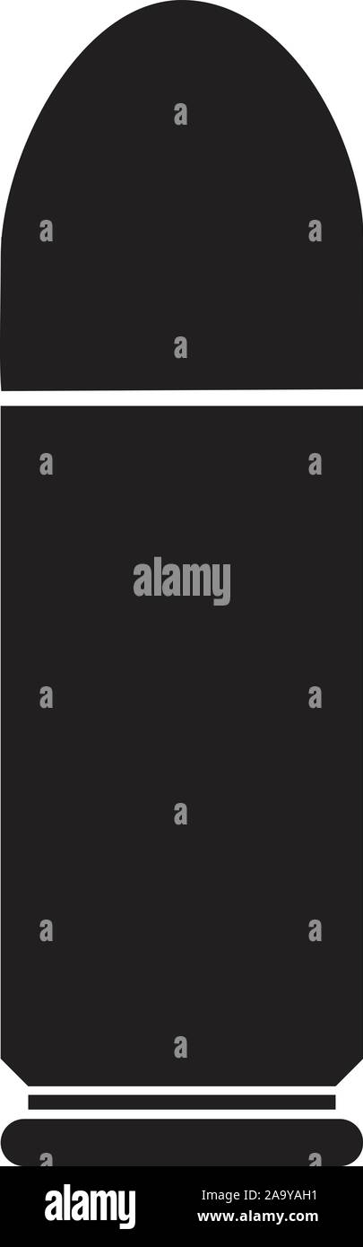 9mm Bullet icon on white background. flat style. Bullet icon for your ...