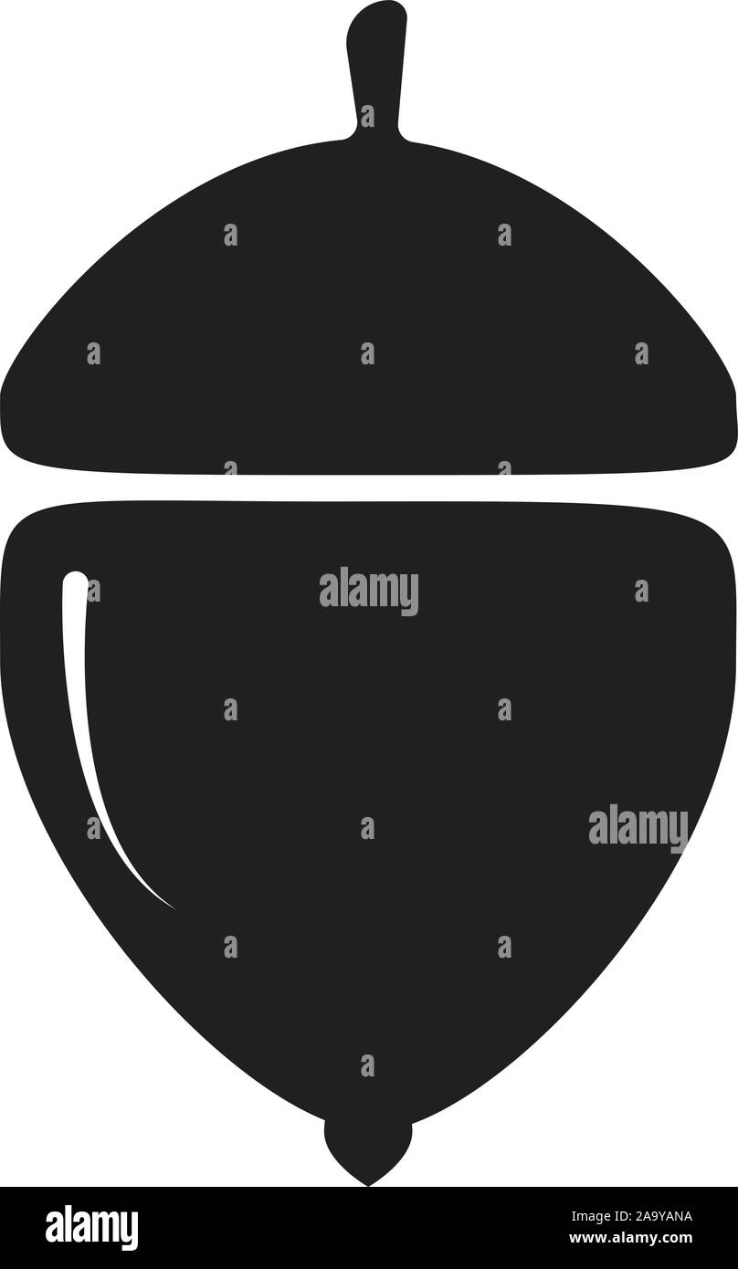 acorn icon on white background. flat style. oak logo. acorn sign Stock ...