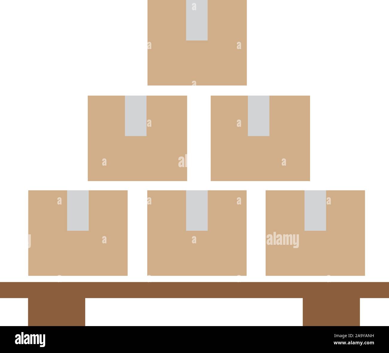 Inventory control icon on white background. flat style. Inventory ...