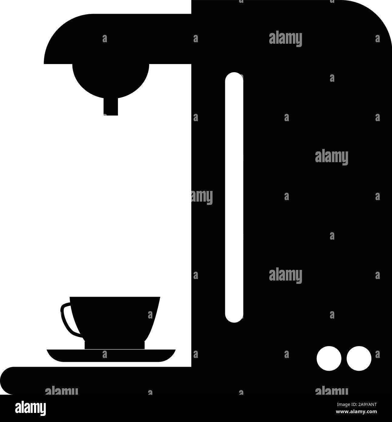 coffee maker icon on white background. flat style. espresso symbol ...