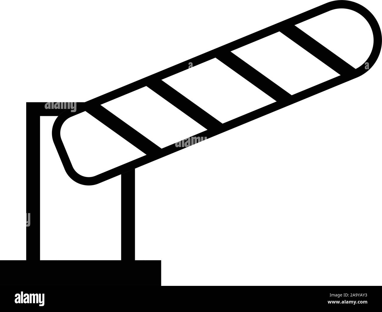 open barrier icon on white background. flat style. barrier simple icon ...