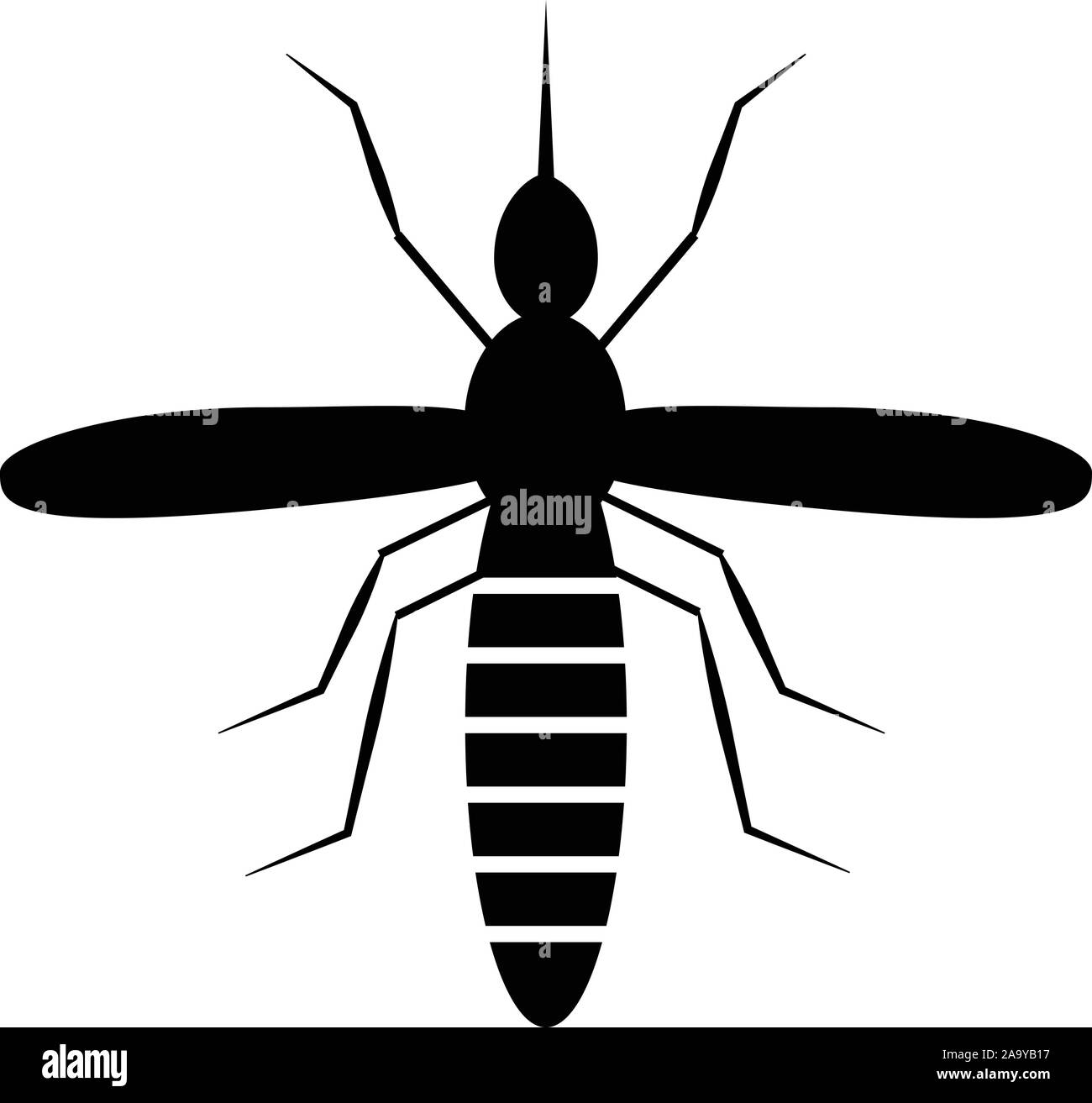 mosquito icon on white background. flat style. black mosquito icon for ...