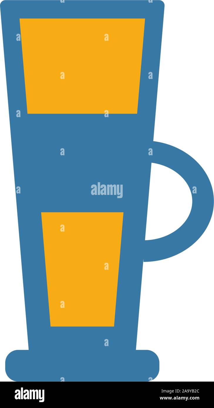 Latte icon. Simple flat element from coffe shop collection. Creative ...