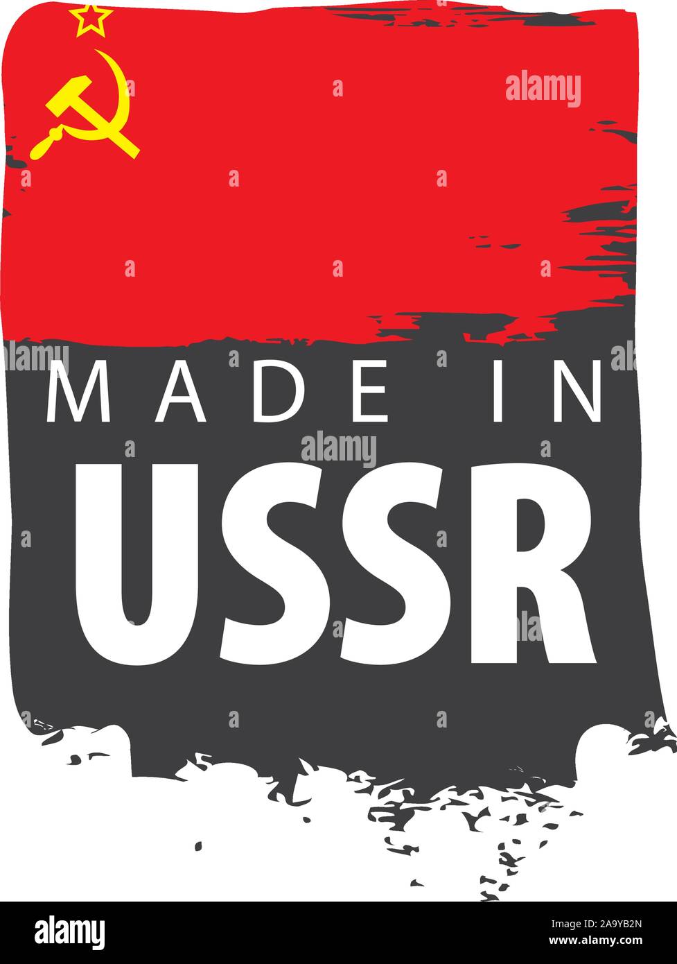 The red flag of the USSR. Vector illustration on white background Stock ...