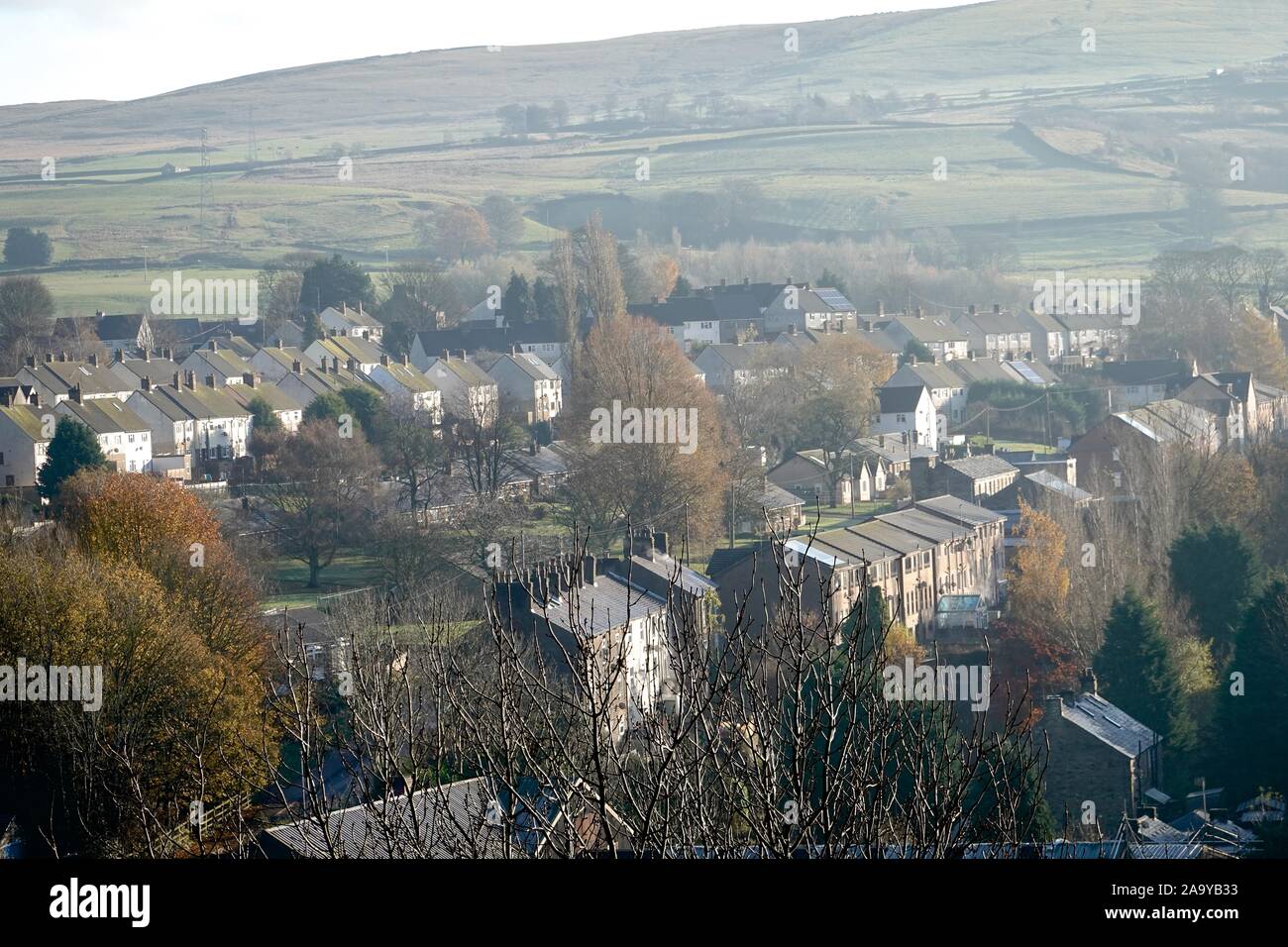 Autumn colours in New Mills, Derbyshire Stock Photo - Alamy