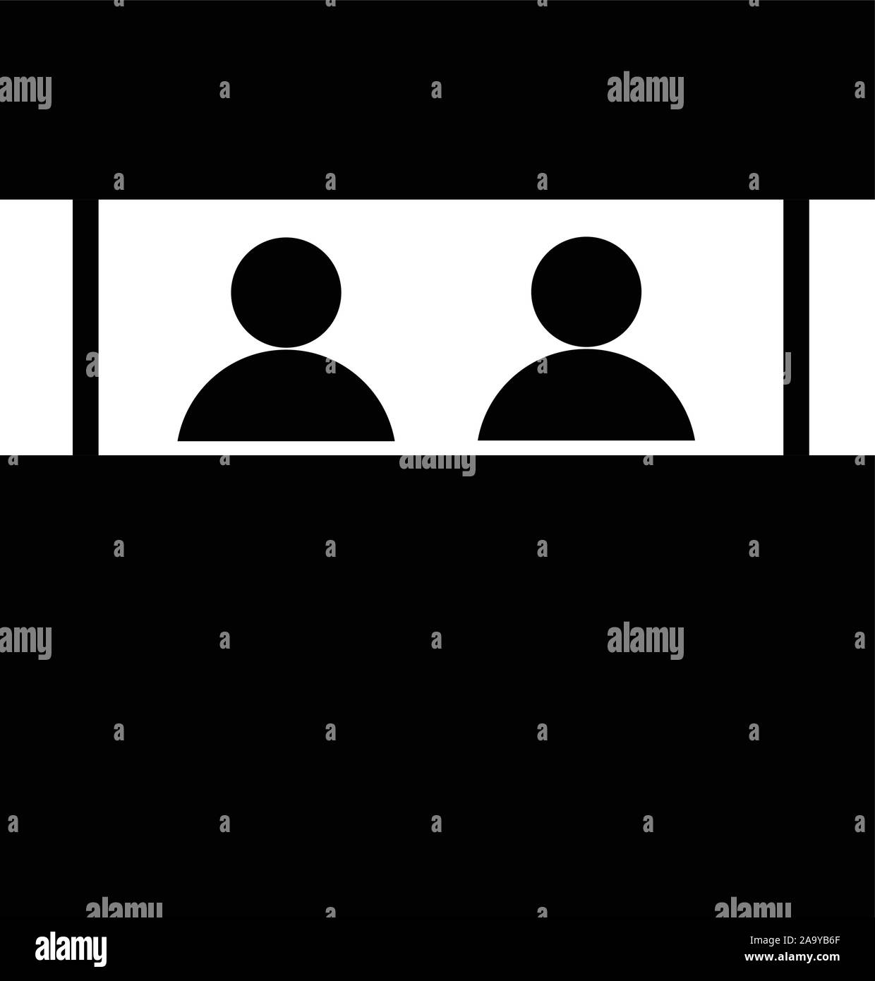 promo stand icon on white background. flat style. sales booth icon ...