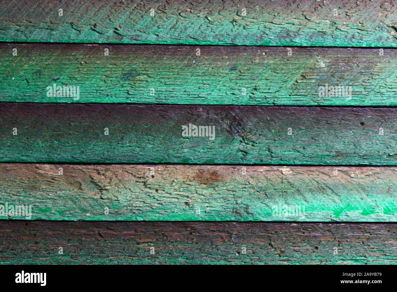 The picture shows green background with wooden boards Stock Photo - Alamy
