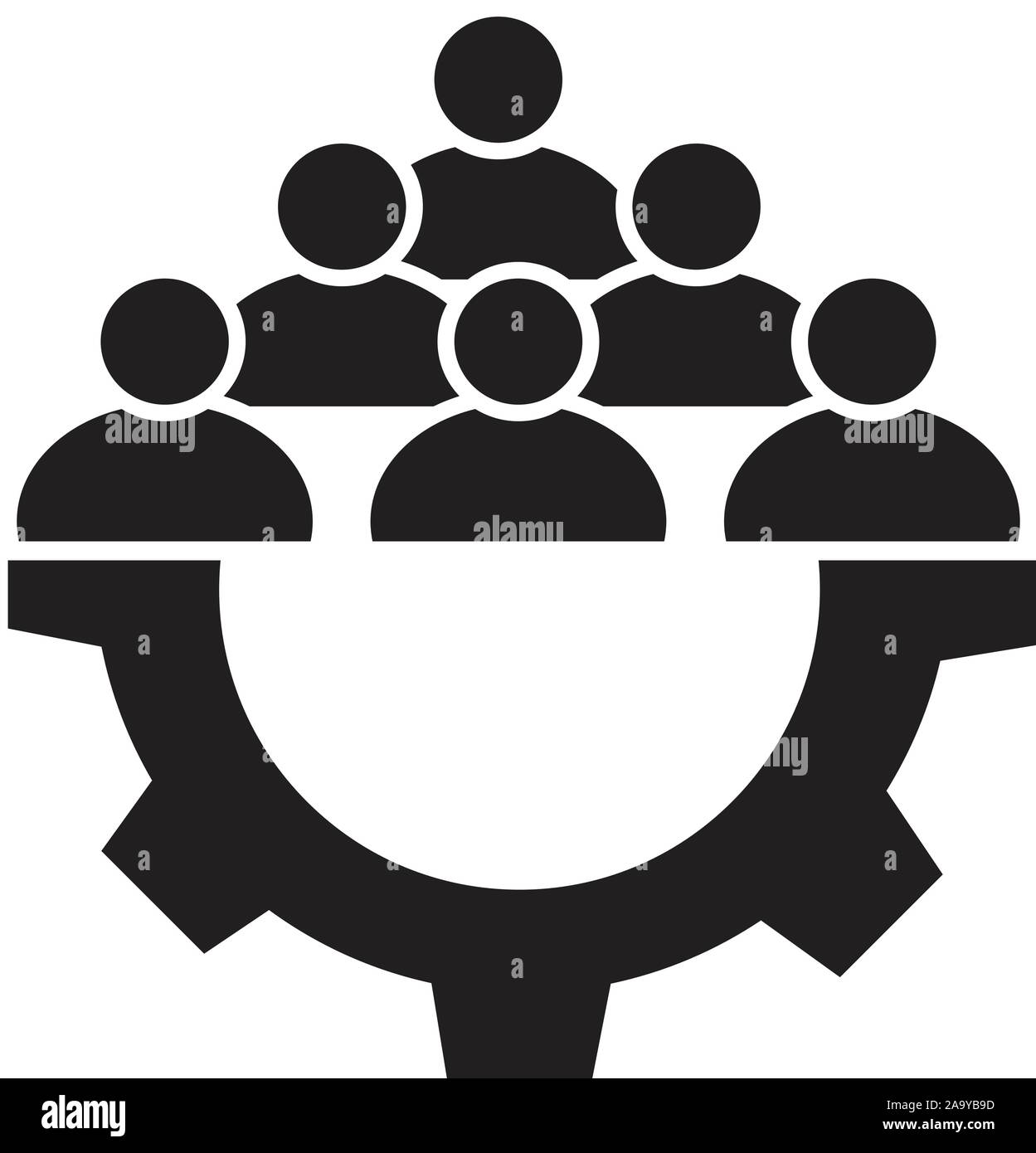 teamwork icon on white background. flat style. teamwork management icon ...